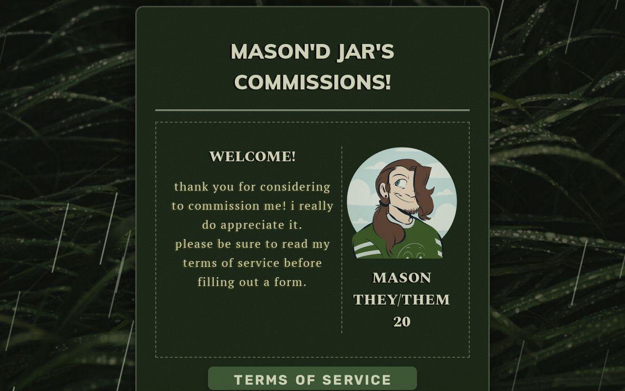 Mason'd Jar's Commissions